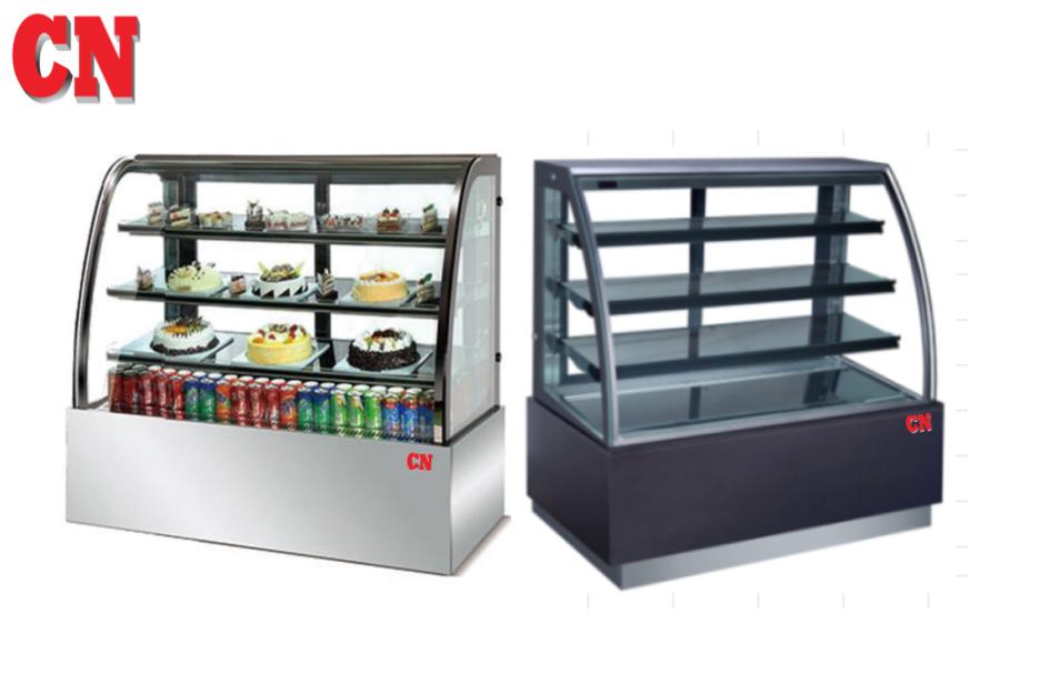 CN Curve Chiller Showcase, 4Tier (S.Steel or Marble Base) - CN United