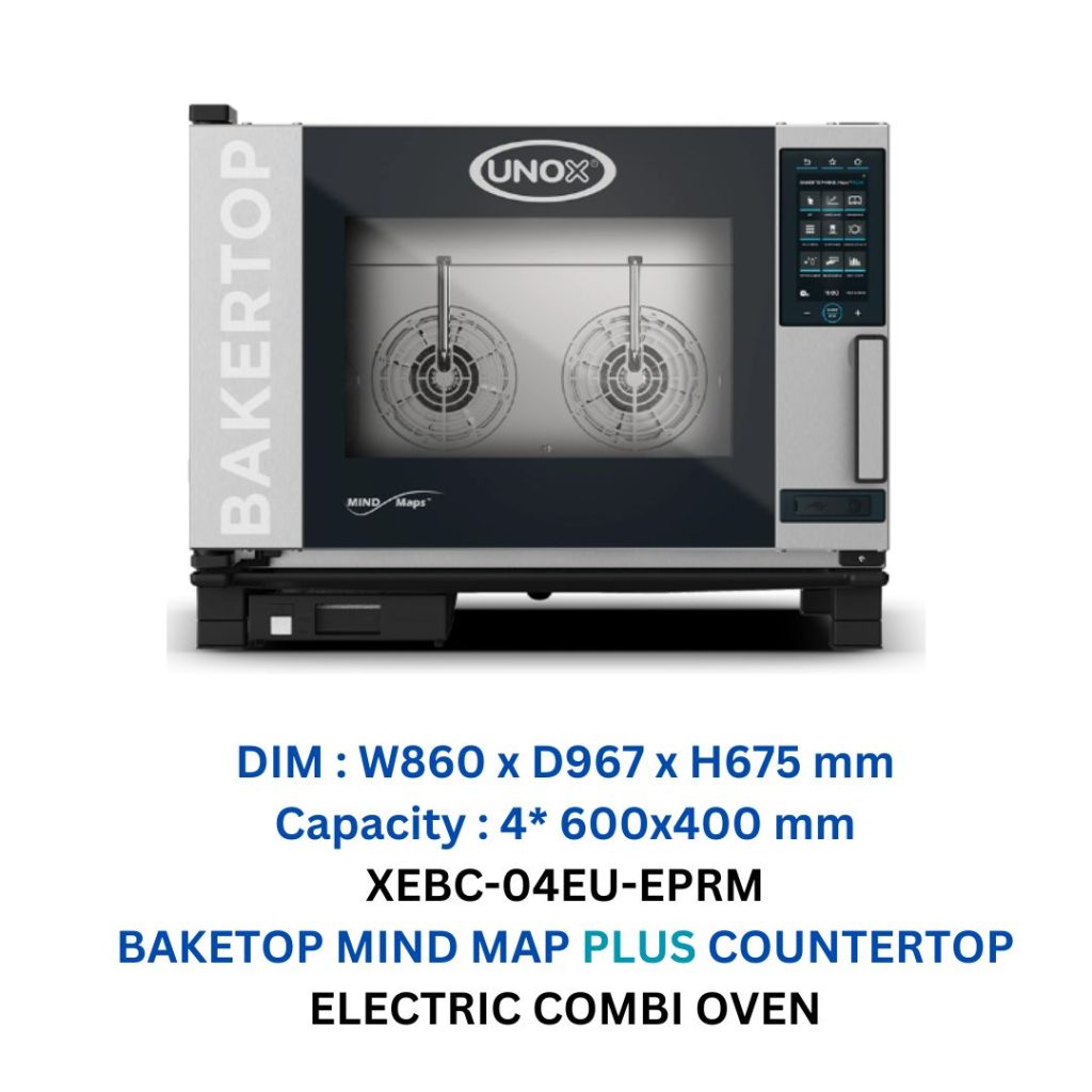 UNOX BAKERTOP MIND.MAPS PLUS COUNTERTOP 4*600×400 ELECTRIC COMBI OVEN ...