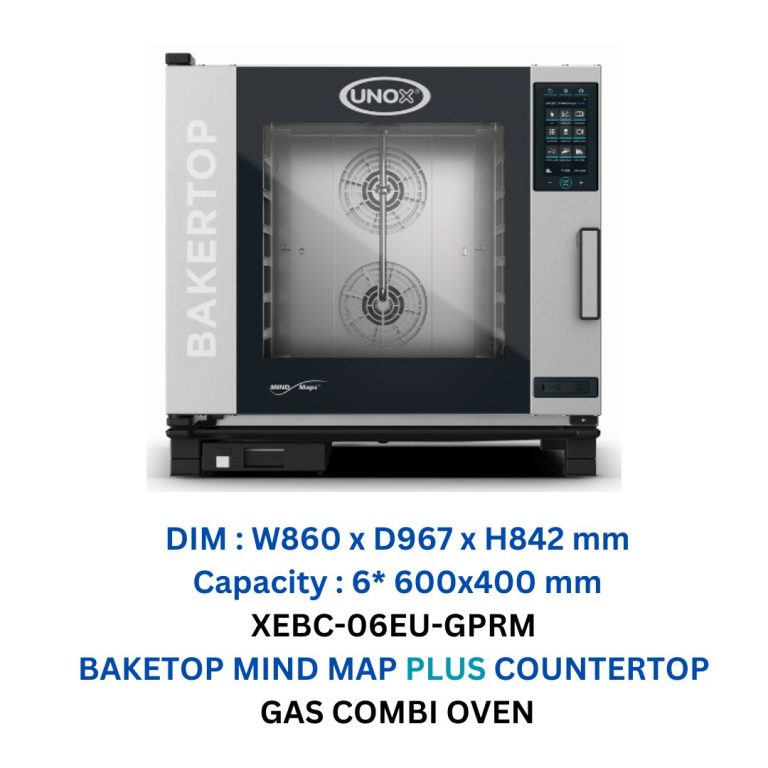 UNOX BAKERTOP MIND.MAPS PLUS COUNTERTOP 6*600×400 GAS COMBI OVEN ~ XEBC ...