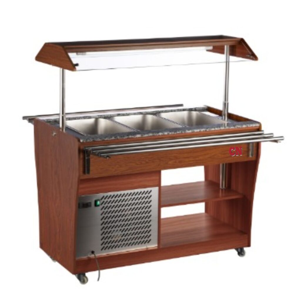 BUFFET DISPLAY SALAD COUNTER, ROUND ~ CN-RBSC1.8 - CN United