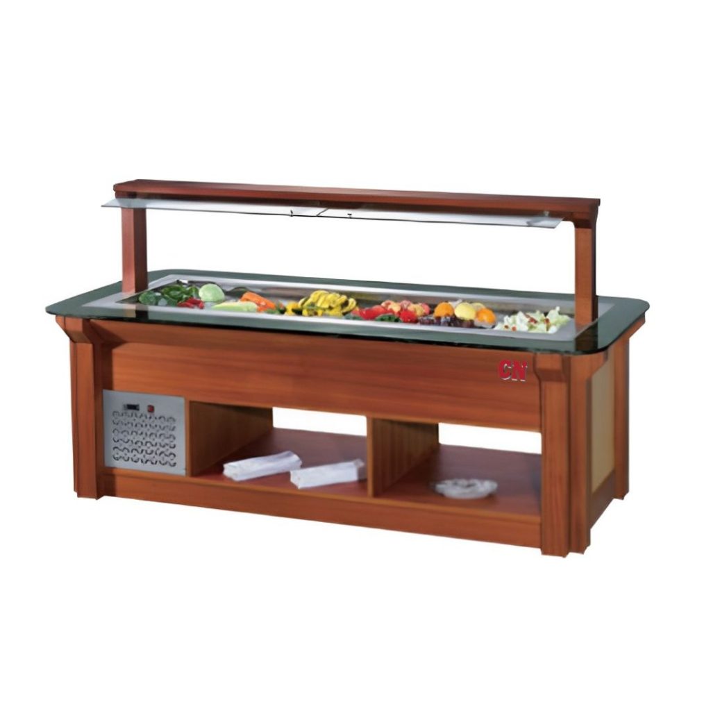BUFFET DISPLAY SALAD COUNTER, ROUND ~ CN-RSSC.MPL - CN United