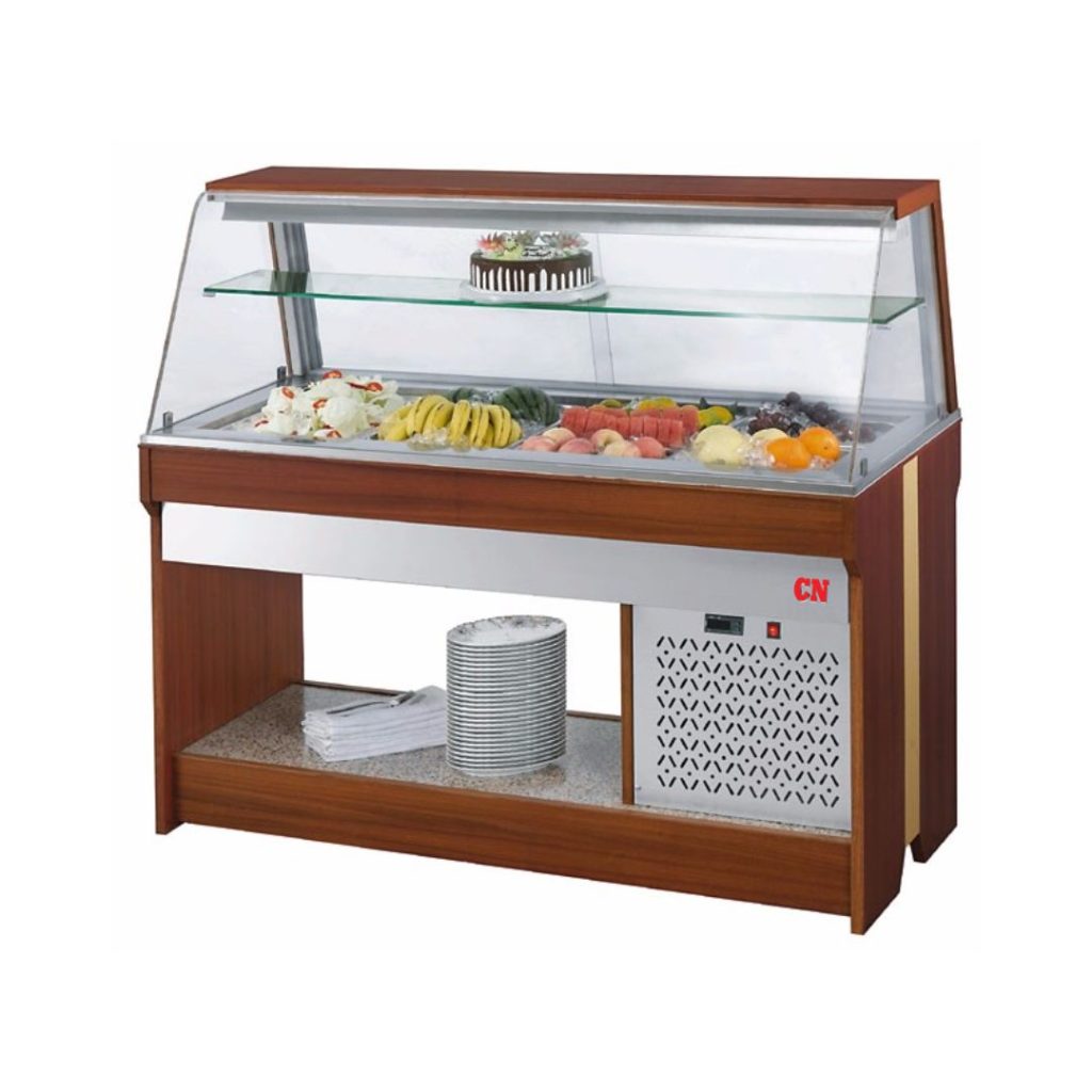 BUFFET DISPLAY SALAD COUNTER, SLIDING DOOR SALAD BAR ~ CN-RBSC1580,1910 ...
