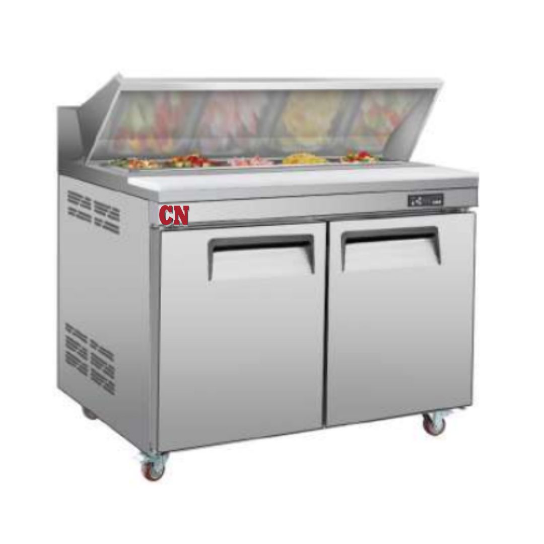 CN 2 DOOR LIFTING LID SALAD COUNTER CHILLER – 6FT ~ CN-SCC-2D.6 - CN United